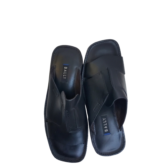 Bally | Shoes | Bally Leather Slides Sandals Mens Gilman Size E 11d ...